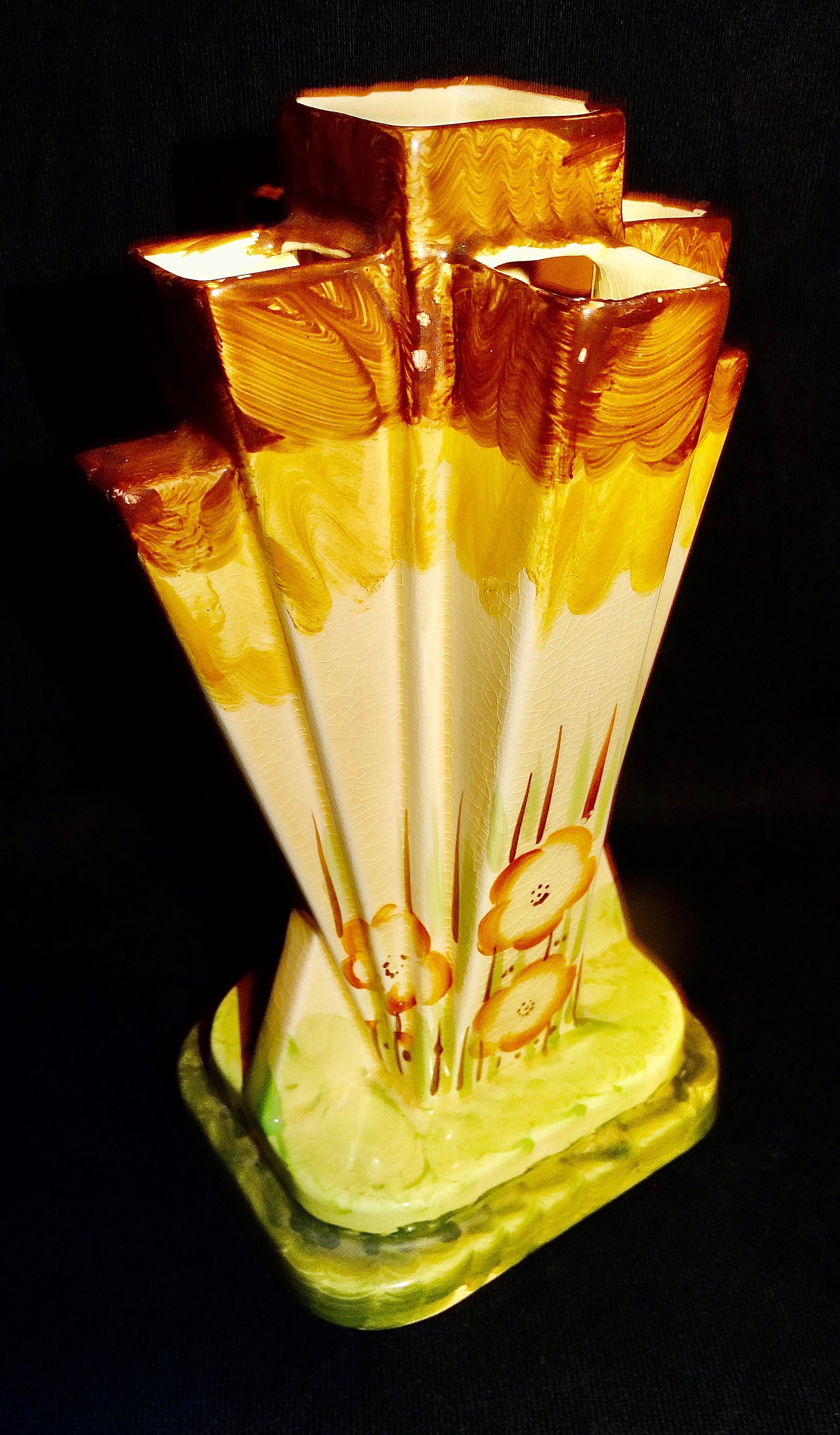 MYOTT, Son & Co. 1930s Art Deco PYRAMID Vase. - Etsy UK