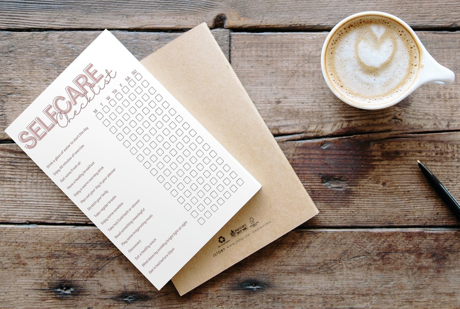 Habit Self Care Tick List Pad 50 Tear off Sheets to Fill in Habit ...