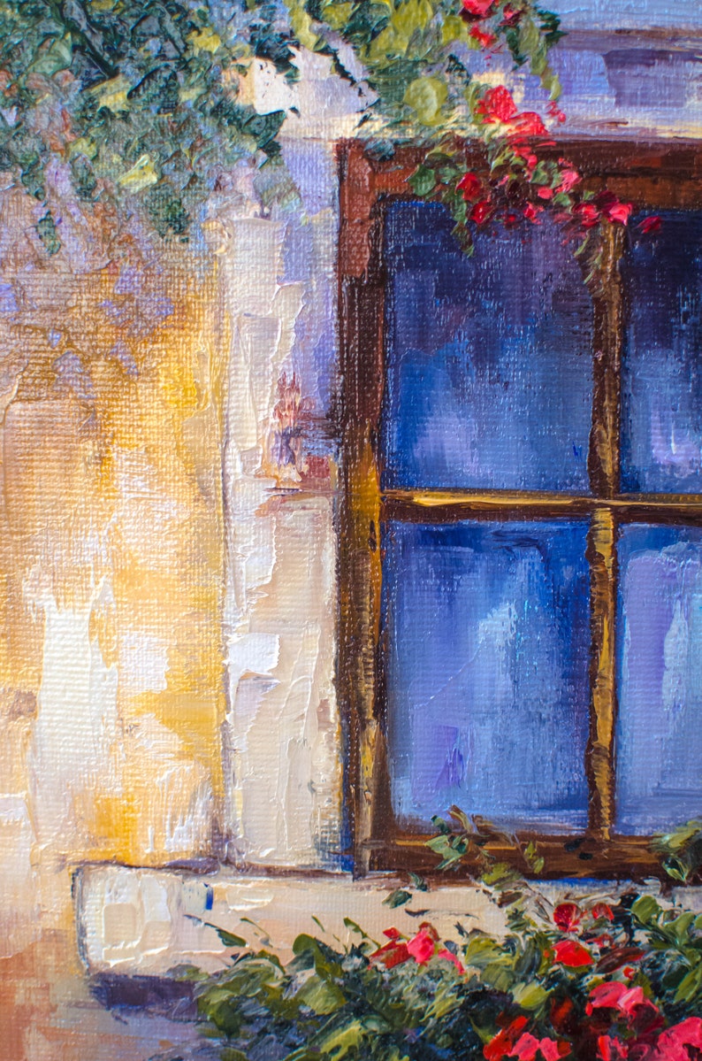 Original Oil Painting on Canvas ,impressionist Painting of Blooming ...