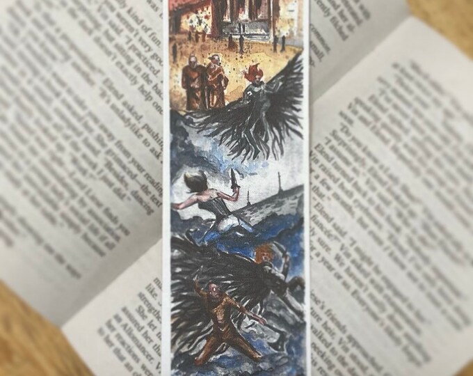 Mistborn Story Arc // Bookmark, Watercolor Bookmark, Vin, Allomancy ...