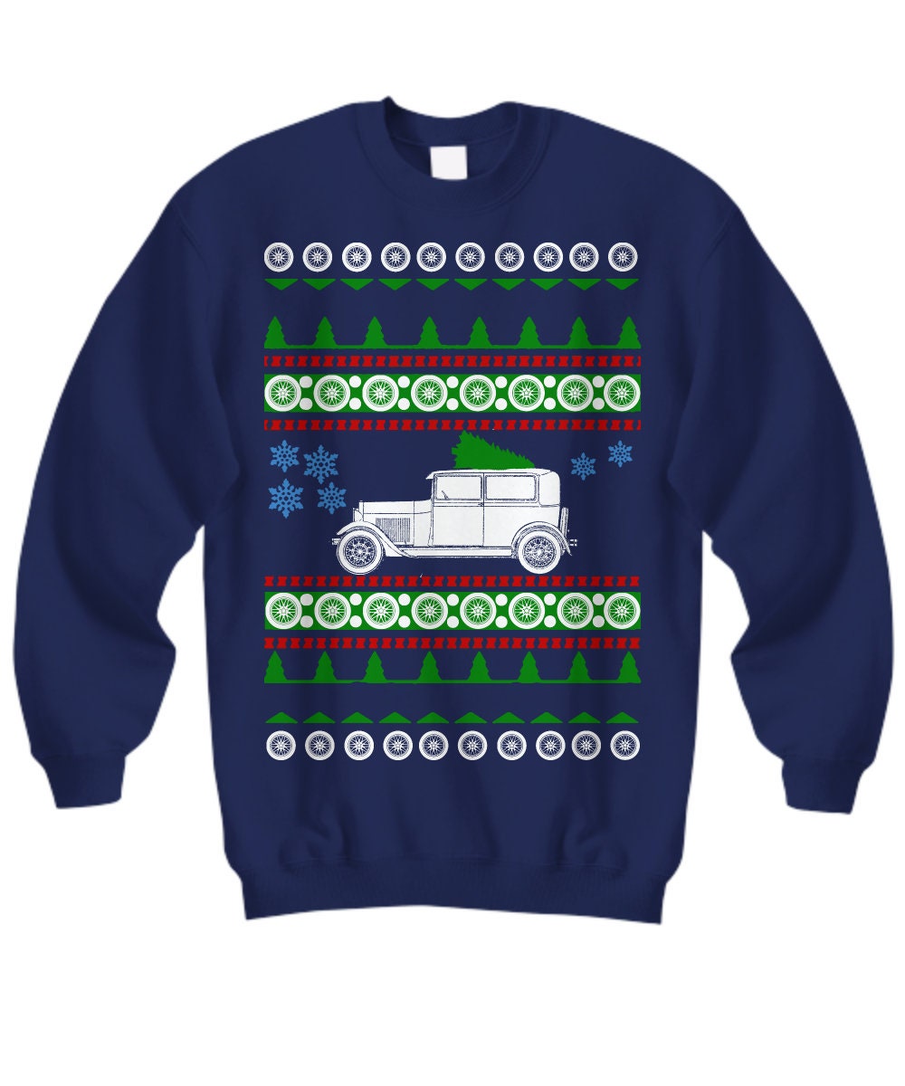 Ford Model A Ugly Christmas Sweater Hot Rod Xmas Gift Drag Racing ...