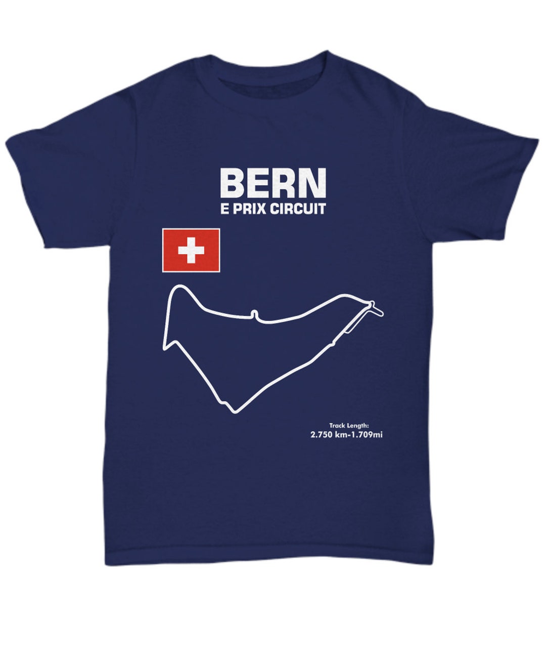 Bern Circuit E Prix Track Outline Shirt Scca Car Racing Switzerland ...