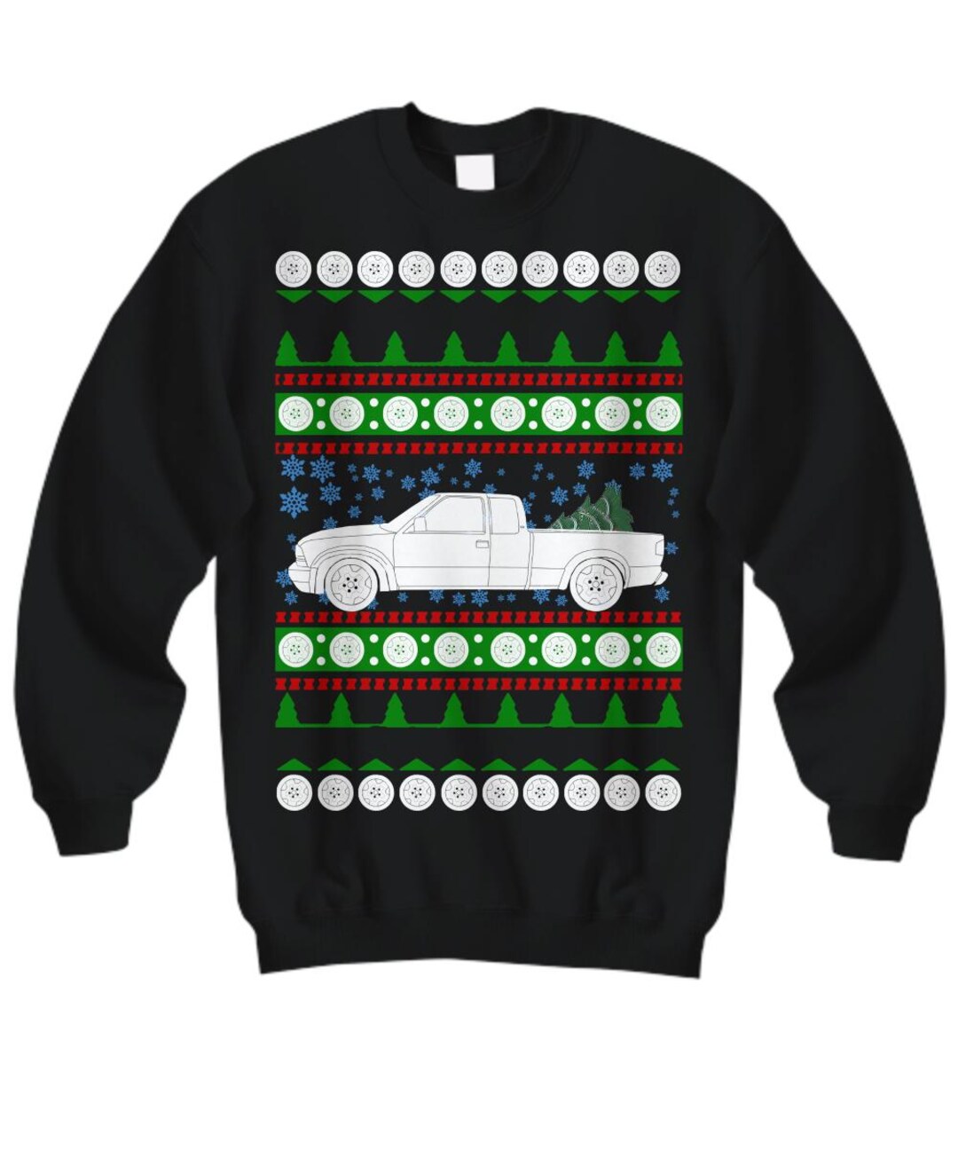 Truck Like a 2002 Chevy S10 ZR2 Ugly Christmas Sweater Sweatshirt, Gift ...