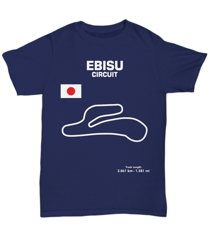 Ebisu Circuit Japan Track Outline Shirt Scca Car Racing Track Day Miata ...