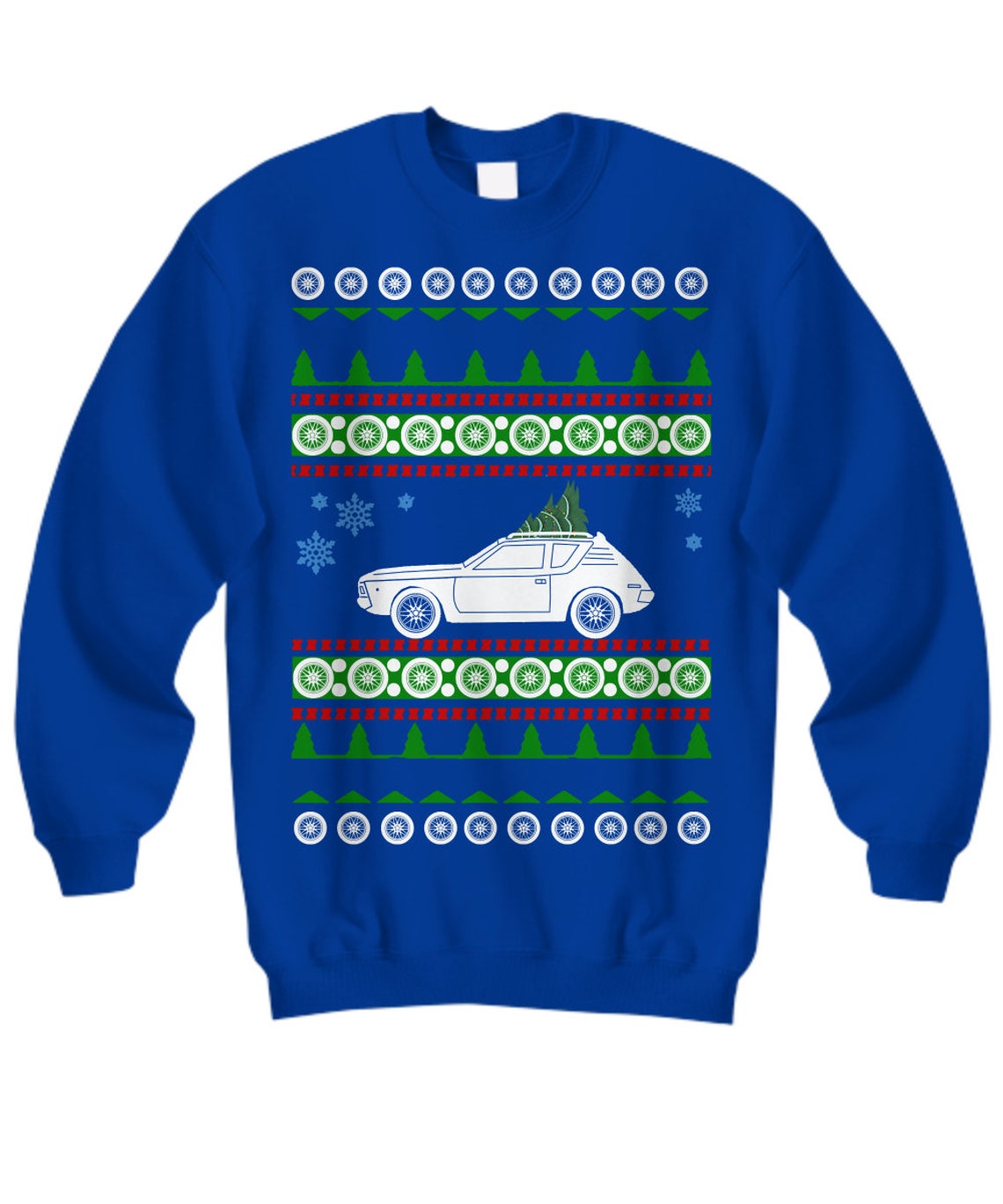 AMC Gremlin Ugly Christmas Sweater Holiday Sweatshirt SUV Wagon Waynes ...