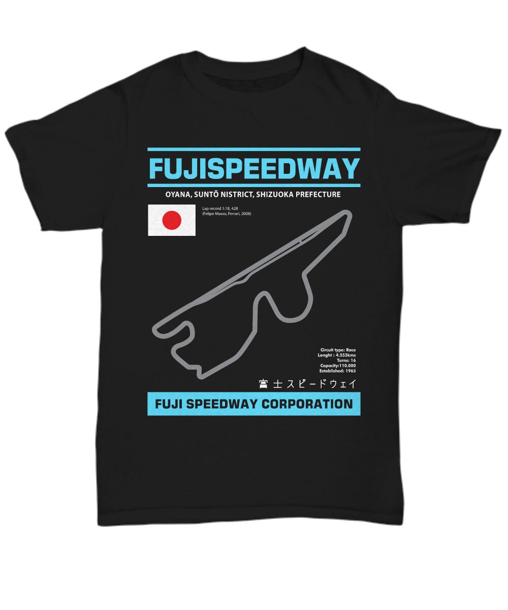 Fuji Speedway Track Outline Shirt Jgtc F1 Raceway Dtm Fia Scca Racing ...