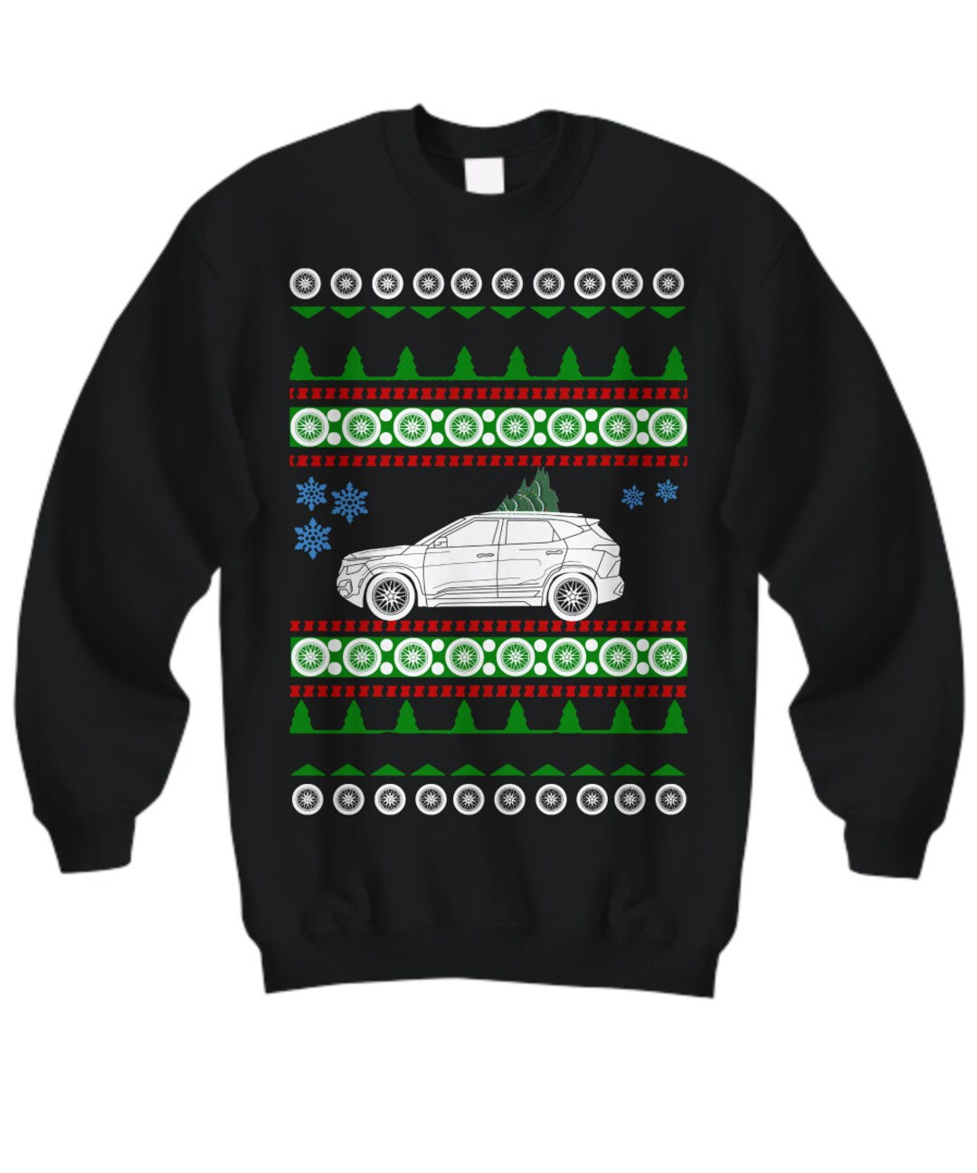 SUV Like Kia Seltos Ugly Christmas Sweater Crossover Xmas Gift Drag ...