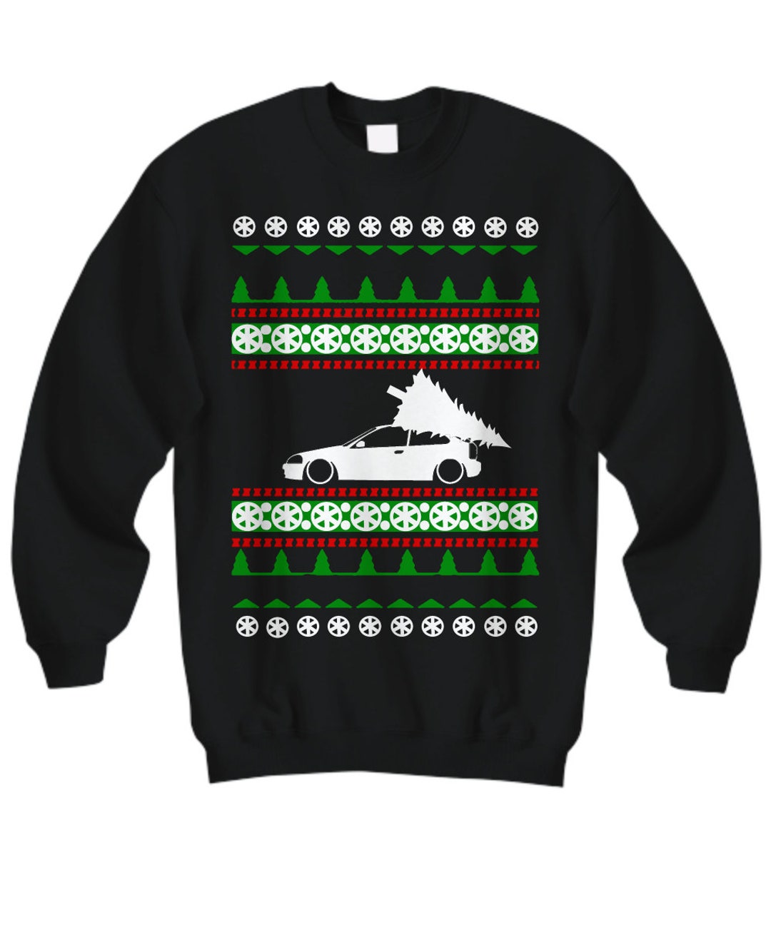 JDM Like Ek Honda Civic Ugly Christmas Sweater Hatch Import Xmas Gift ...