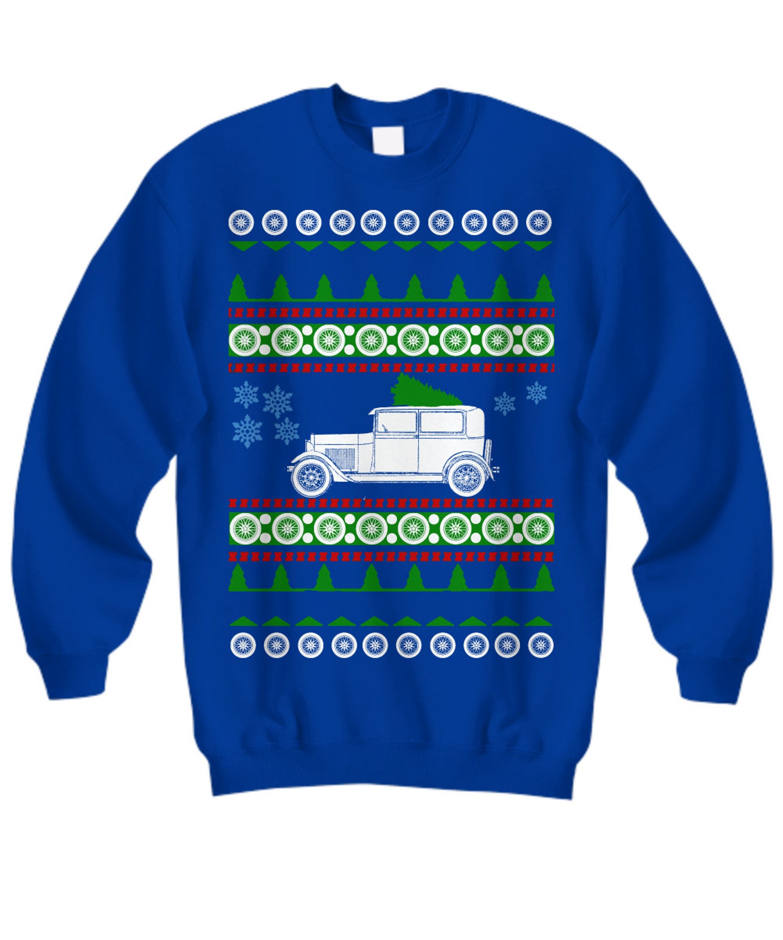 Ford Model A Ugly Christmas Sweater Hot Rod Xmas Gift Drag Racing ...