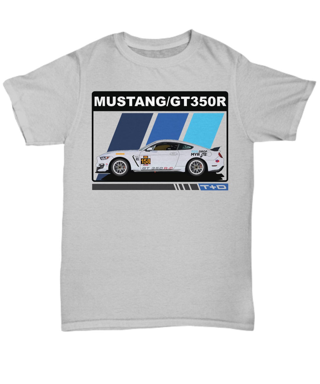 Mustang GT350R T-shirt Car Gift Race Car Track Car Slammed Stance Drag ...
