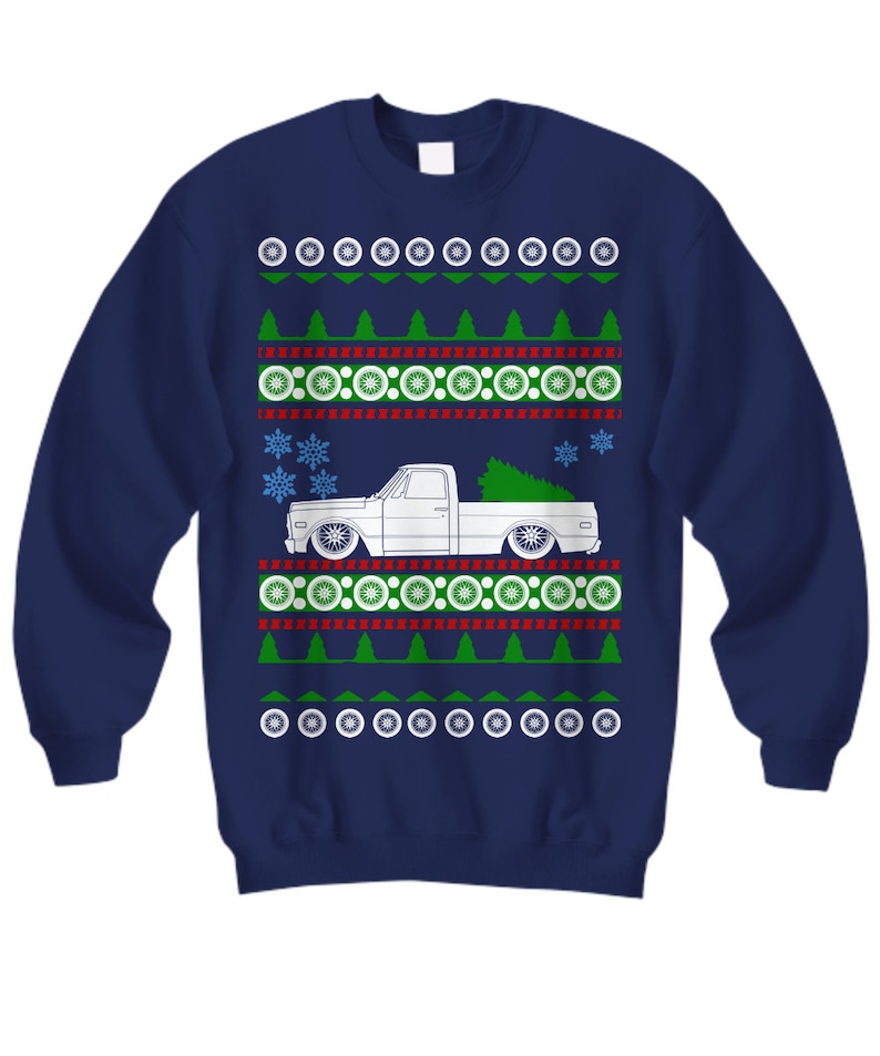 Chevy C10 Fleetside Ugly Christmas Sweater, Gift for C10 Owner, Truck ...