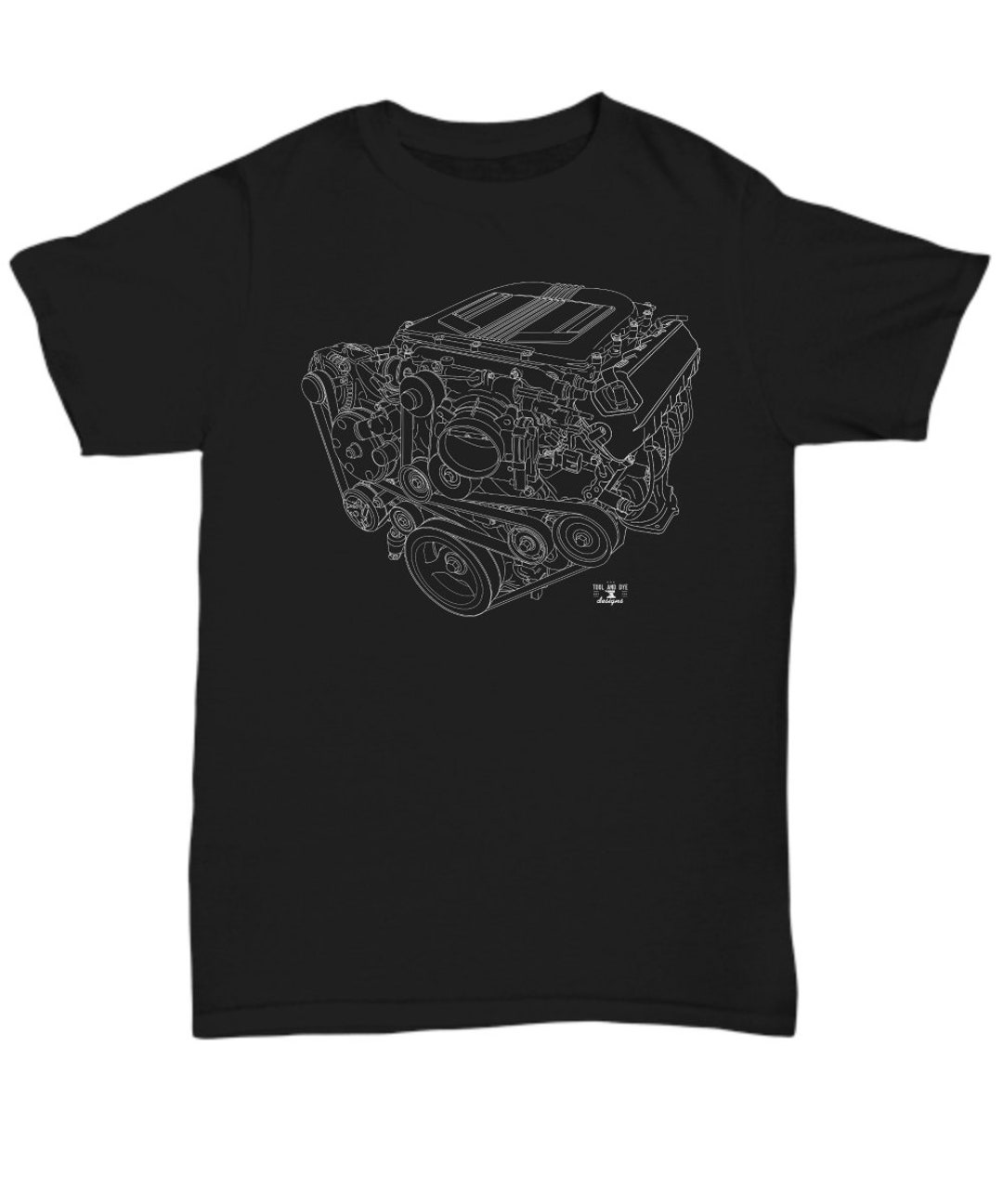 LT4 Engine Blueprint Shirt C7 Corvette Chevy Gm Camaro Pontiac Hot Rod ...
