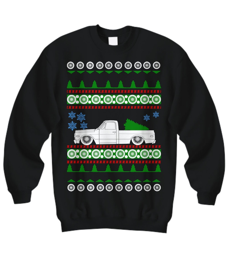Chevy C10 Fleetside Ugly Christmas Sweater, Gift for C10 Owner, Truck ...