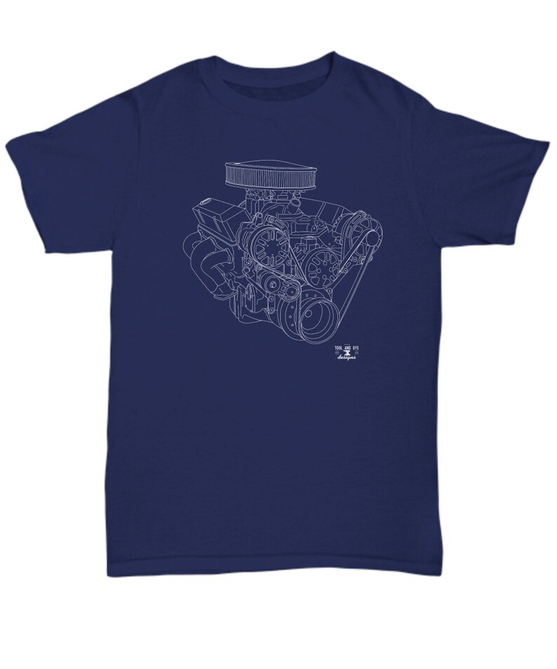 SBC Engine Blueprint Shirt V8 Small Block Chevy LS1 LS3 LS2 - Etsy