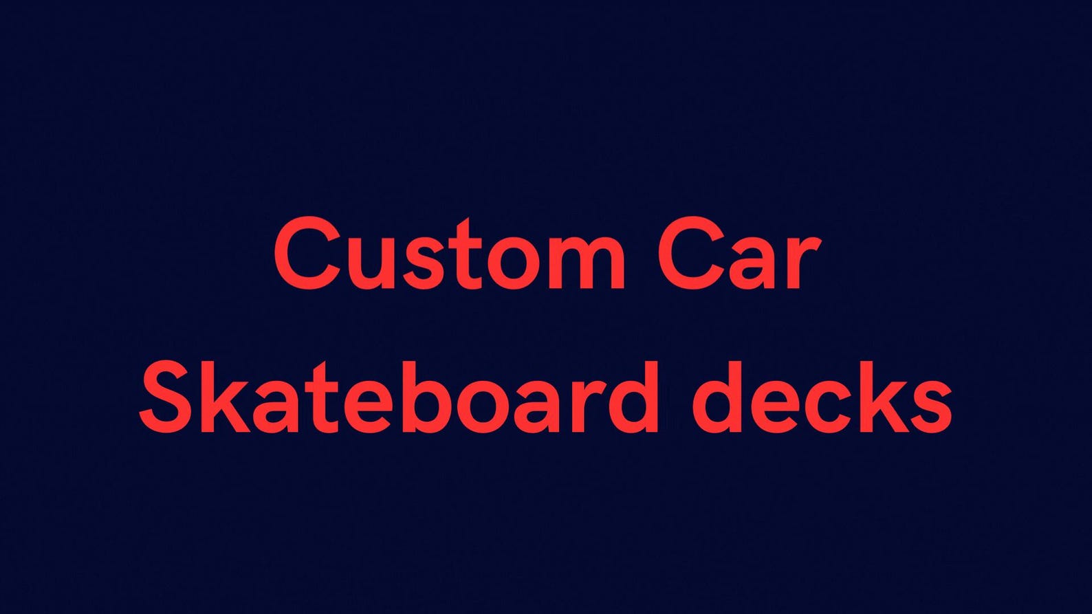 Car Art FD Skateboard Deck Hard Rock Maple Wall Hanging Office Man Cave ...