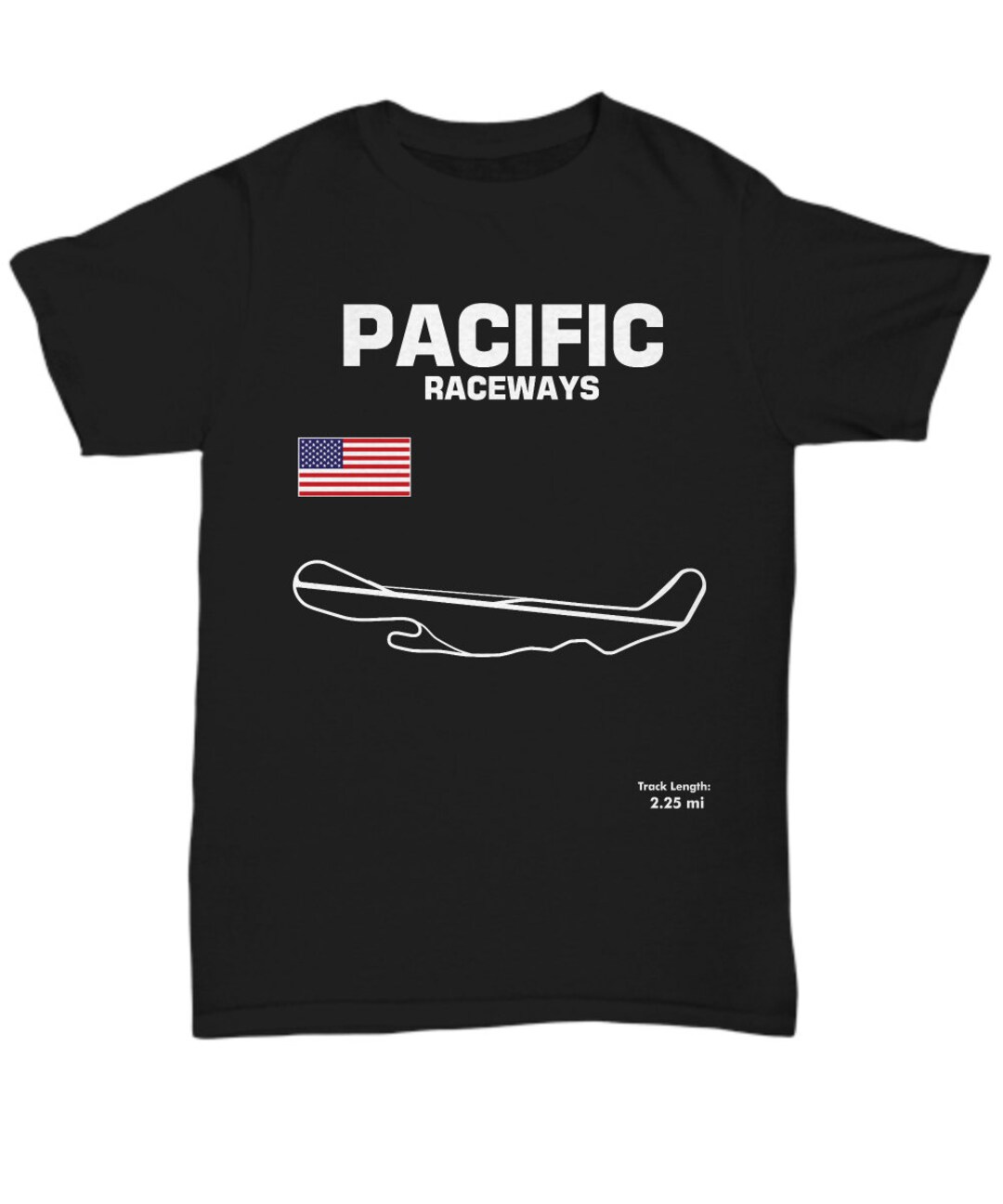 Pacific Raceways Track Outline Shirt SIR Seattle International Raceway ...