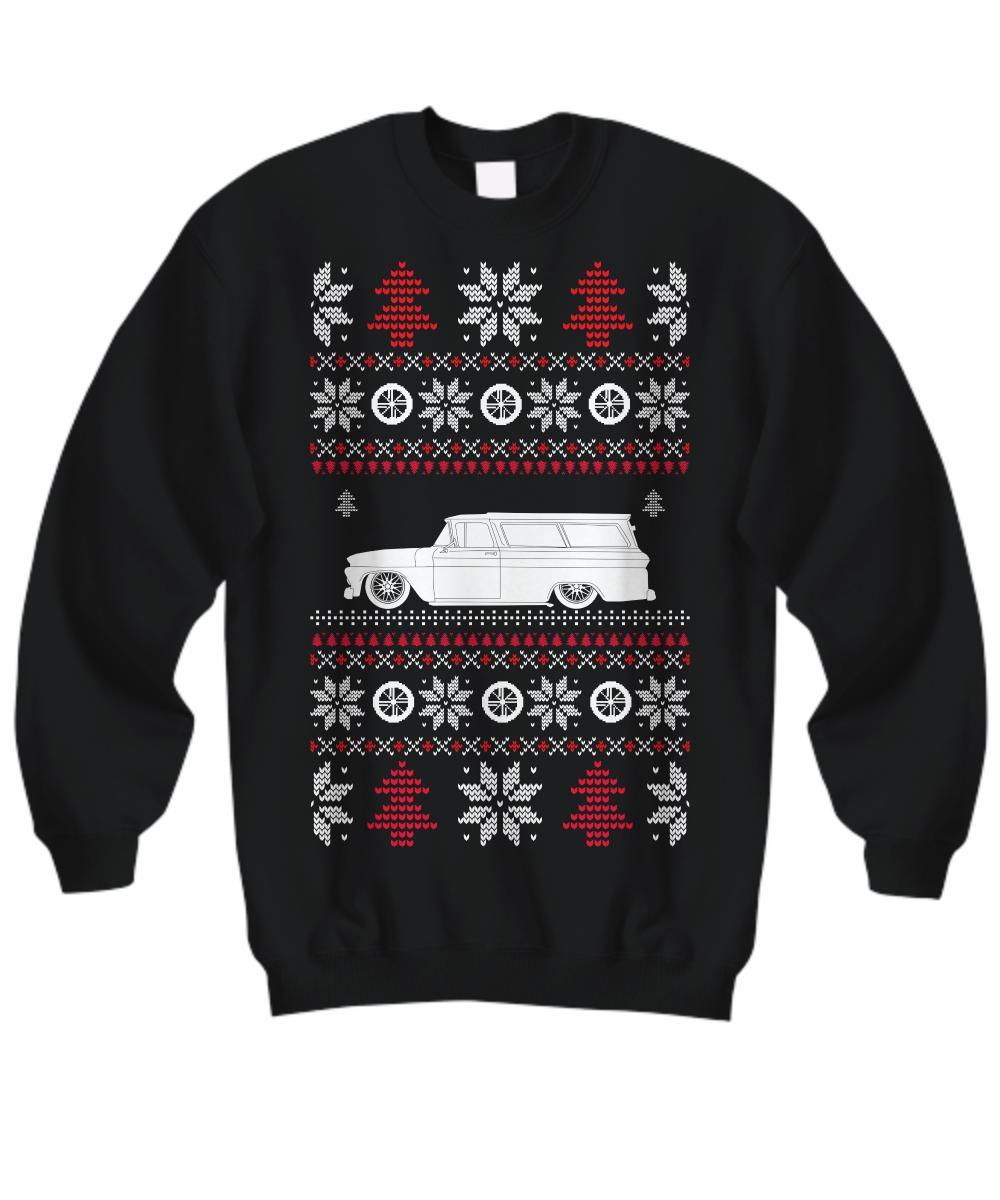 1963 Slammed Chevy Suburban Ugly Christmas Sweater Sweatshirt, Gift for ...