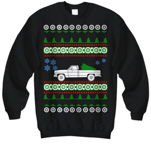 Chevy Cheyenne C30 Truck 1973 Ugly Christmas Sweater Full Size Pickup ...