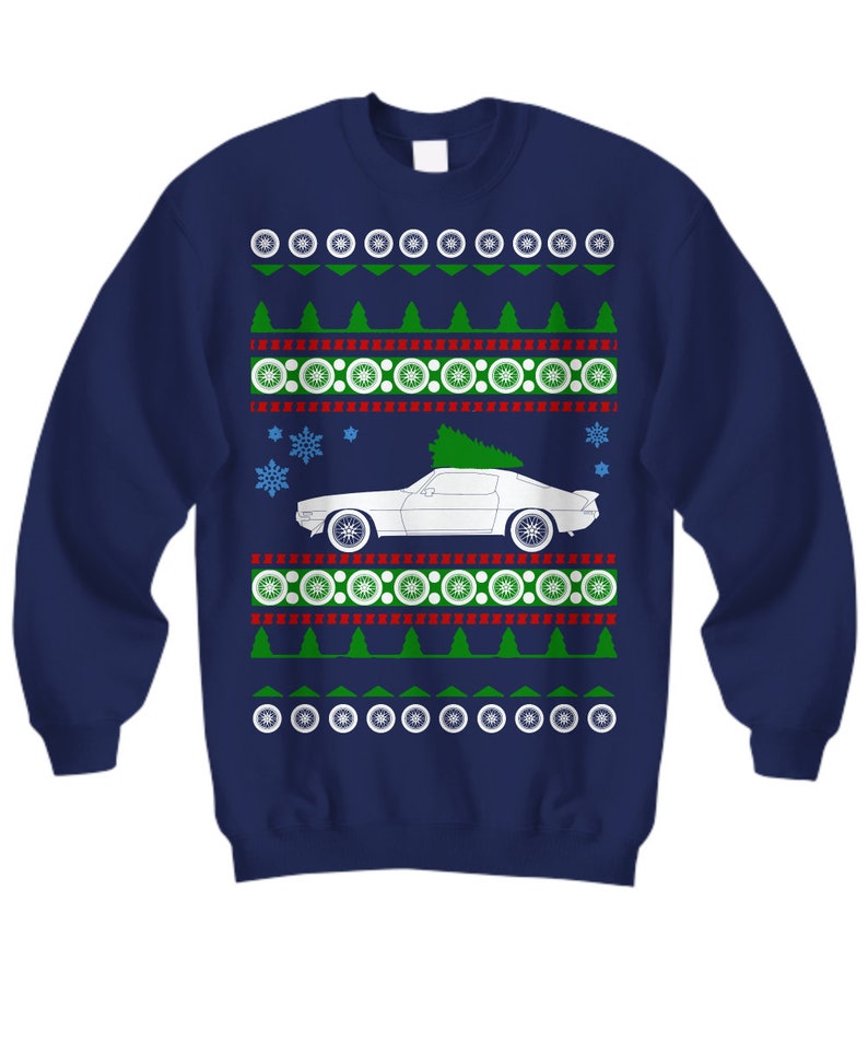 Chevy Camaro 1971 Ugly Christmas Sweater Classic Sports Race Car ...