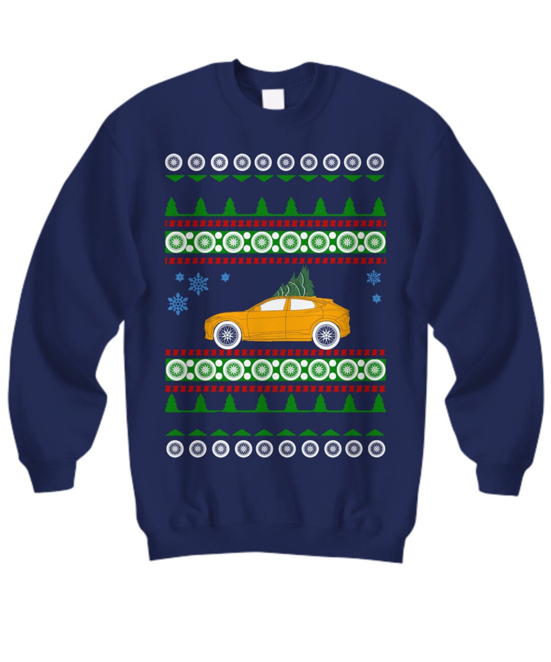 Ford Mustang Mach-e Ugly Christmas Sweater Electric Car SUV Hybrid Gift ...