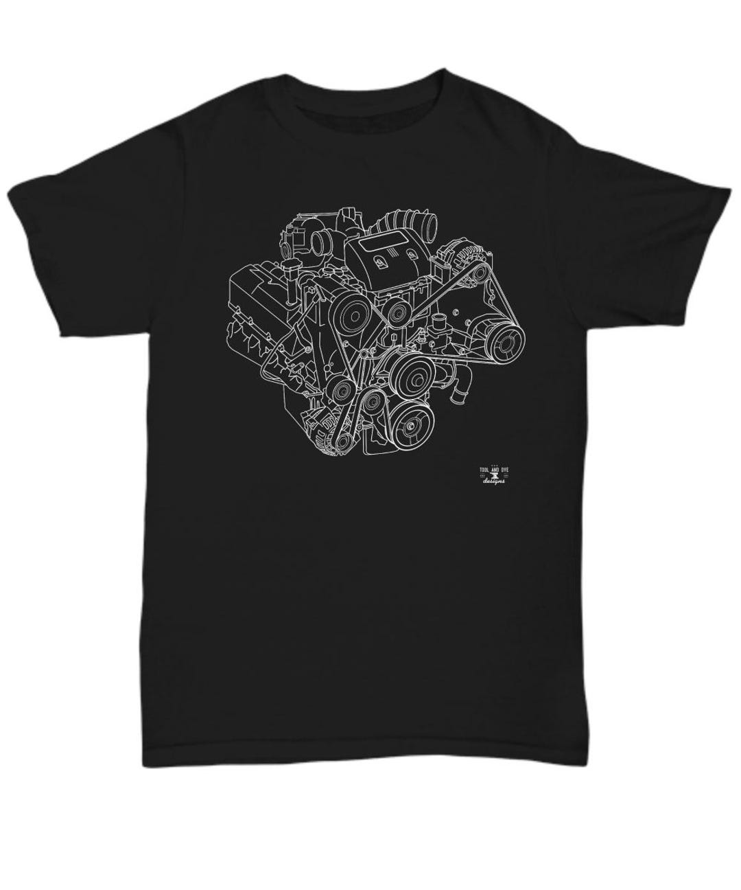 Turbo Diesel Ford Engine Blueprint Shirt, 7.3L Gift for Powerstroke ...