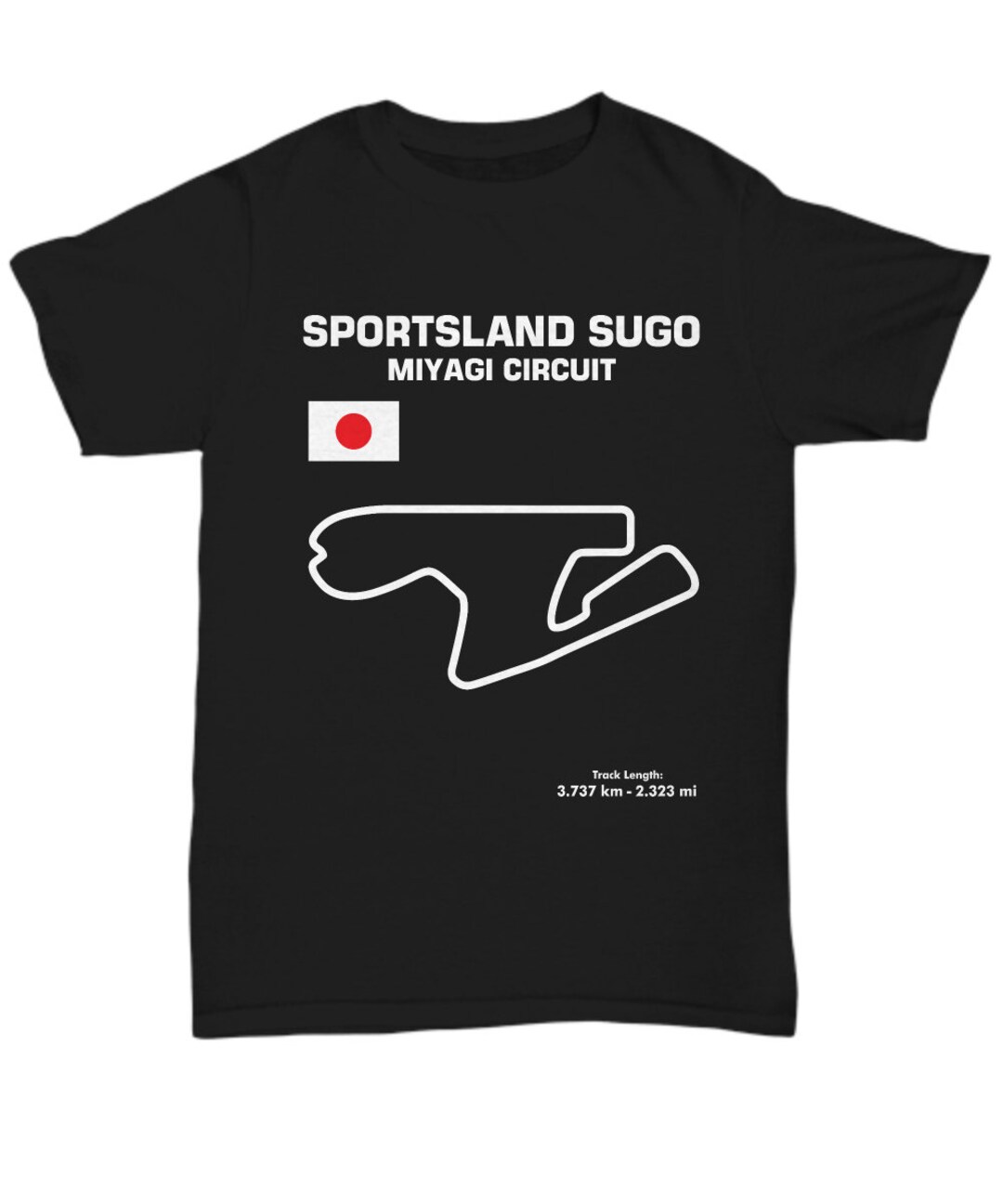 Sportsland Sugo Japan Track Outline Shirt Scca Car Racing Track Day ...
