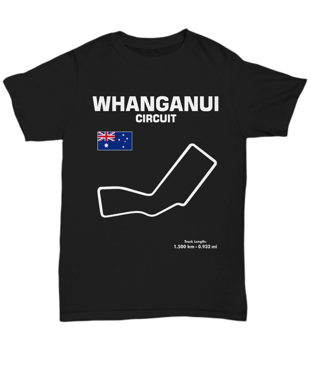 Whanganui Circuit Track Outline Gp Moto Shirt Scca Car Racing Track Day ...