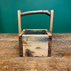 Reclaimed Wood Handmade Box Art Supply Storage Rustic Centerpiece - Etsy