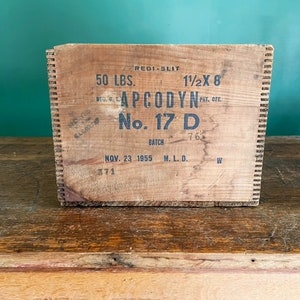 Vintage Atlas Explosives Crate Box Wooden Dynamite Crate - Etsy