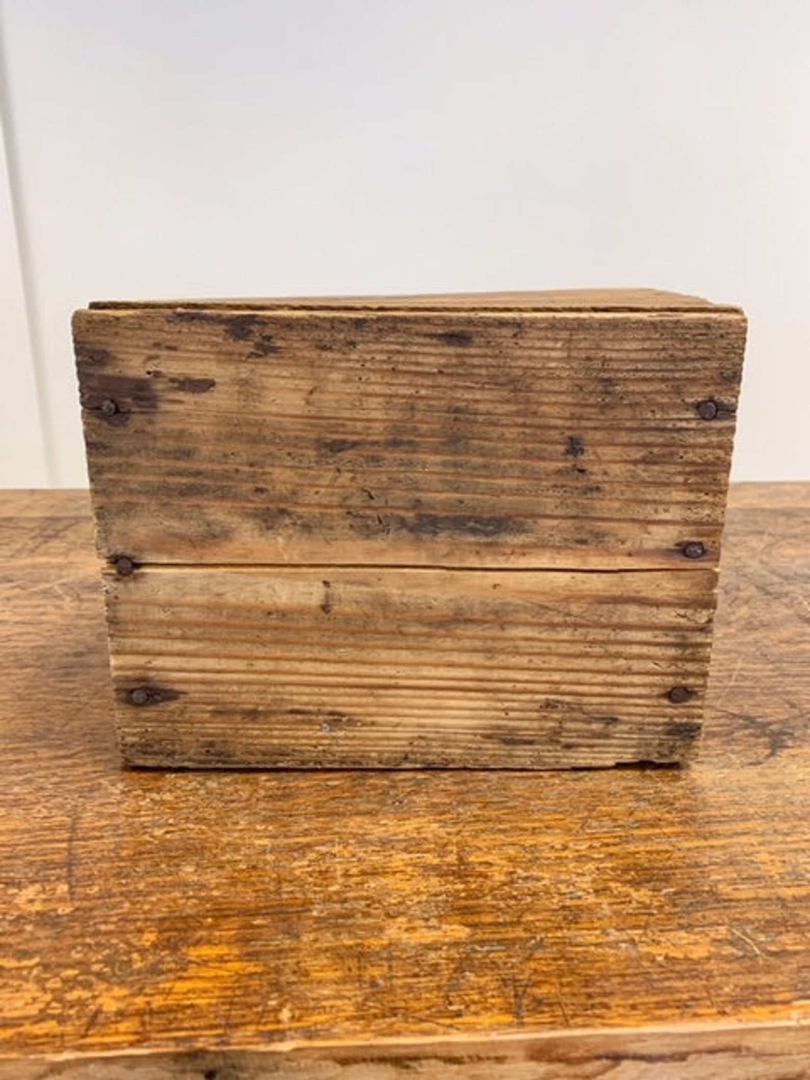 Primitive Vintage Wooden Box Industrial Farmhouse Decor - Etsy