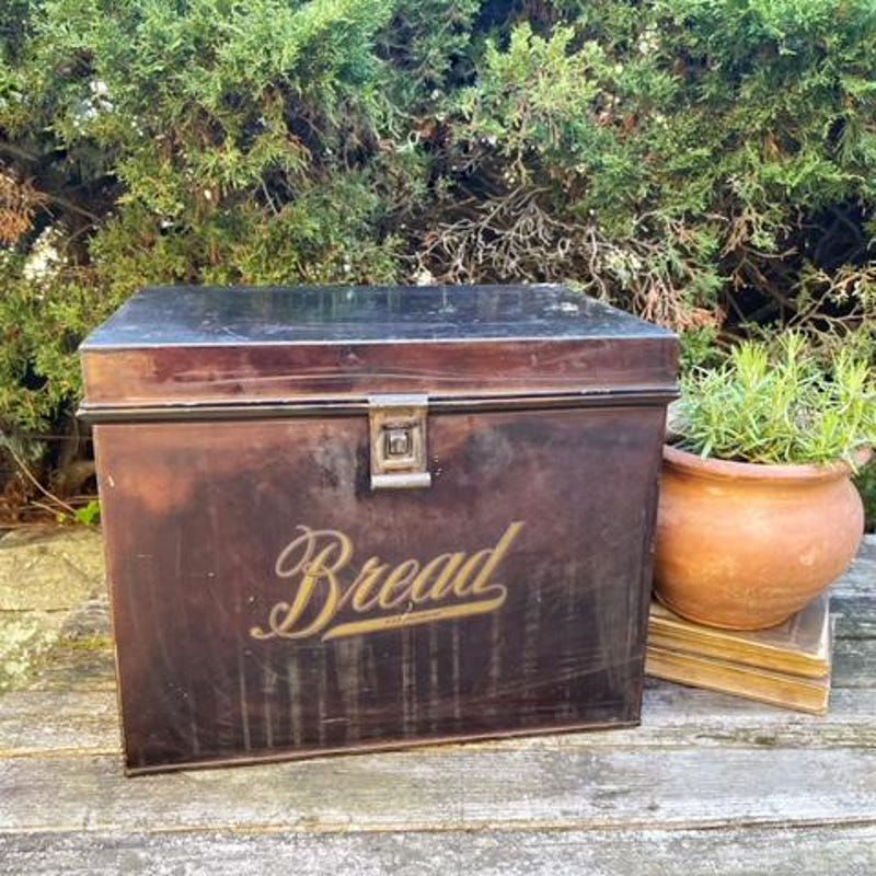 Vintage Bread Box - Etsy