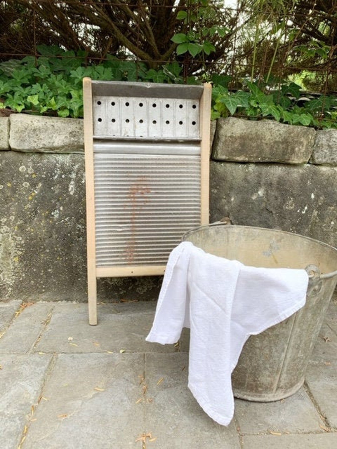 Large Vintage Metal Washboard Rare National Washboard Co Metal Scrub ...