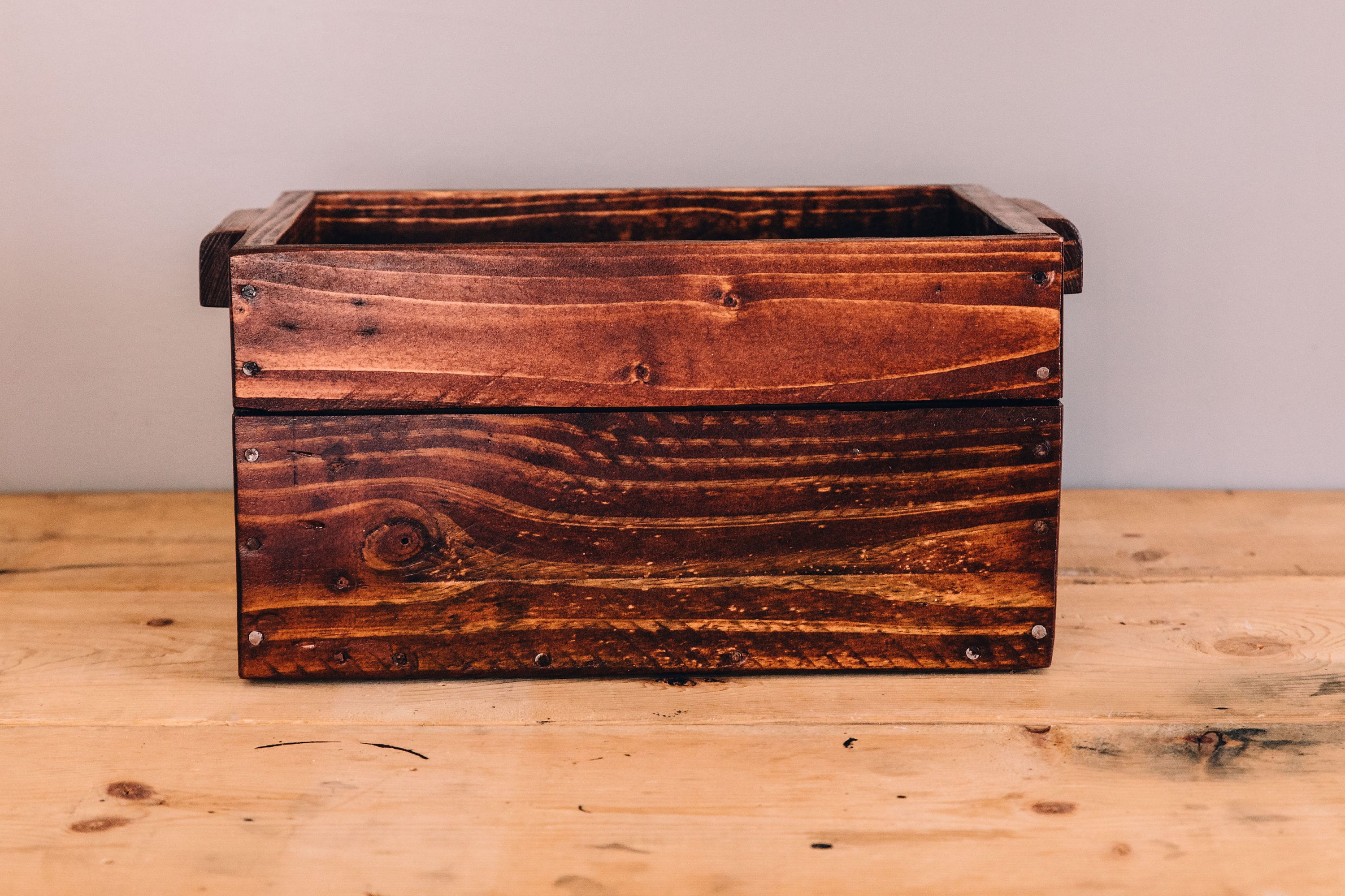 Pallet Wood Storage Box Vintage Inspired Reclaimed Wood Crate - Etsy