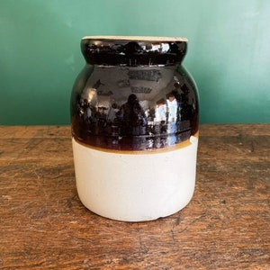 Primitive Two Toned Stoneware Farmhouse Crock - Etsy