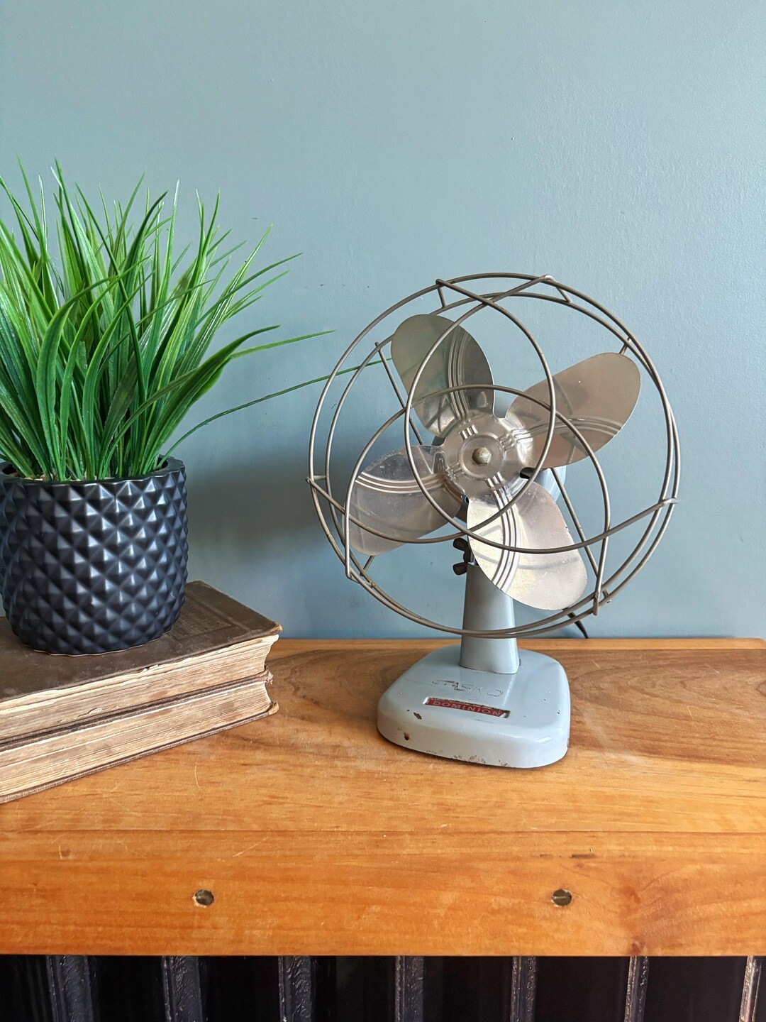 Vintage Electric Fan WORKING Dominion Desk Table Fan - Etsy