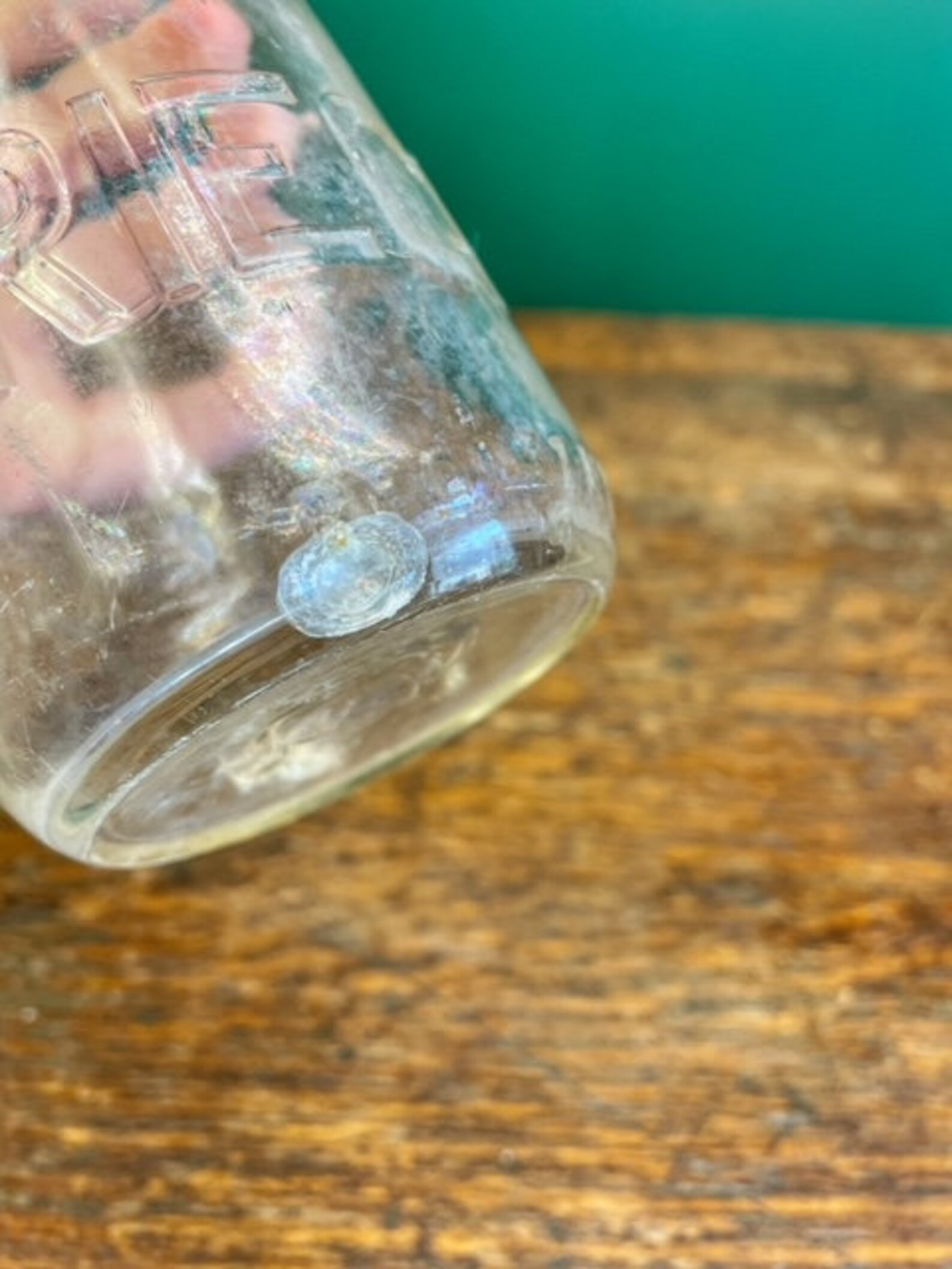 Vintage Glass Milk Bottle Vase Farmhouse Decor - Etsy