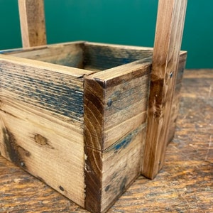 Reclaimed Wood Handmade Box Art Supply Storage Rustic Centerpiece - Etsy