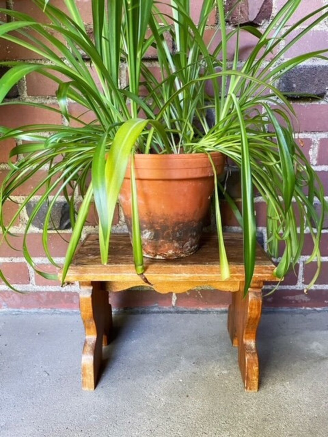 Vintage Wooden Stool Small Wood Step Stool Plant Stand - Etsy