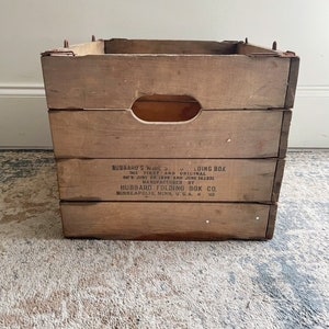 Vintage Wooden Fruit Crate Orchard Produce Box - Etsy