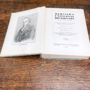 Vintage Webster's Dictionary 1930s Universal Unabridged - Etsy
