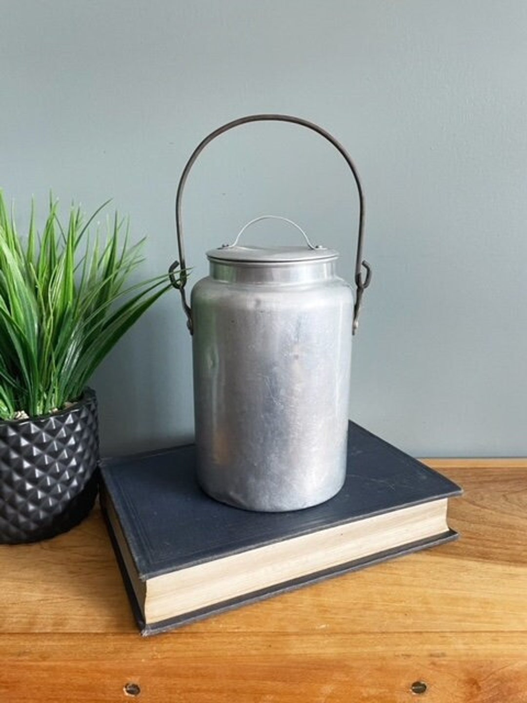 Vintage Aluminum Canteen Canister Milk Creamer Can - Etsy
