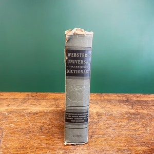 Vintage Webster's Dictionary 1930s Universal Unabridged - Etsy