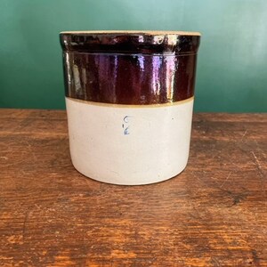 Vintage Stoneware Crock 2 Gallon Two Toned Farmhouse Crock - Etsy