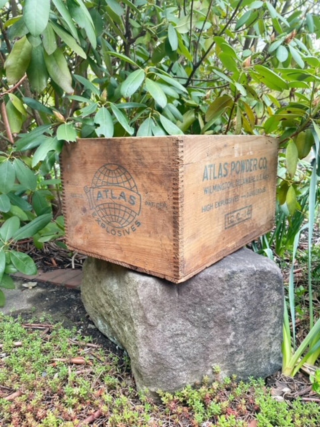 Vintage Atlas Explosives Crate Box Wooden Dynamite Crate - Etsy