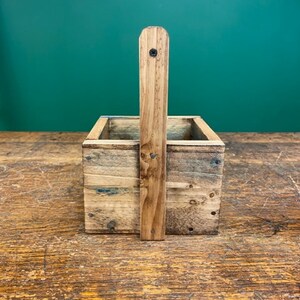 Reclaimed Wood Handmade Box Art Supply Storage Rustic Centerpiece - Etsy