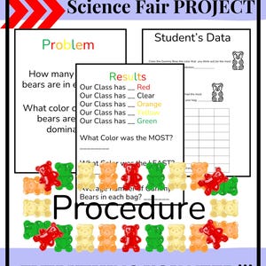Gummy Bear Science Fair Project | Complete Kit With Directions, Data ...