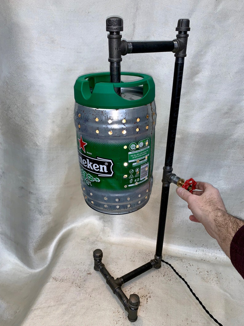 Mini Beer Keg Pipe Lamp - Etsy
