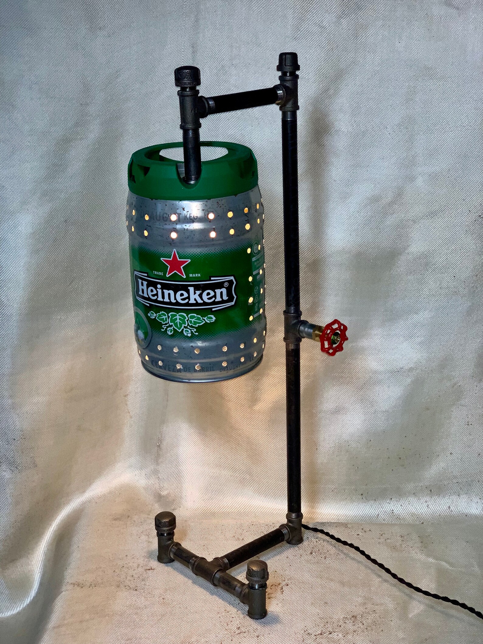 Mini Beer Keg Pipe Lamp - Etsy