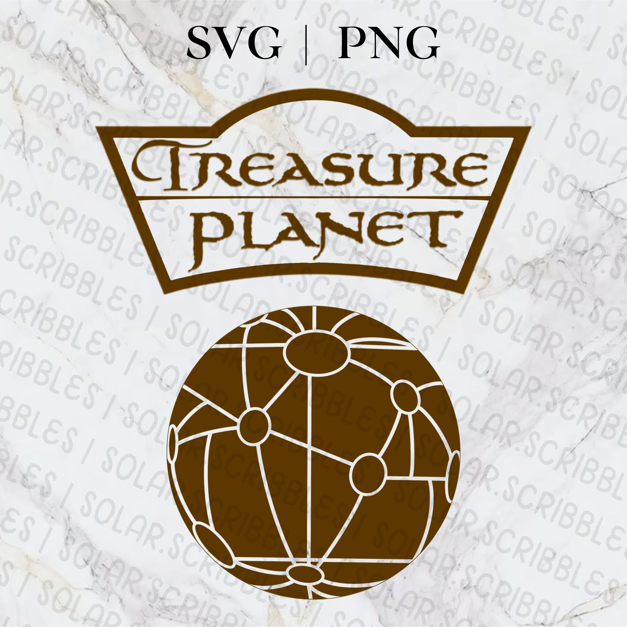 Treasure Planet SVG & PNG Bundle World Land Hollywood Studios Epcot Jim ...