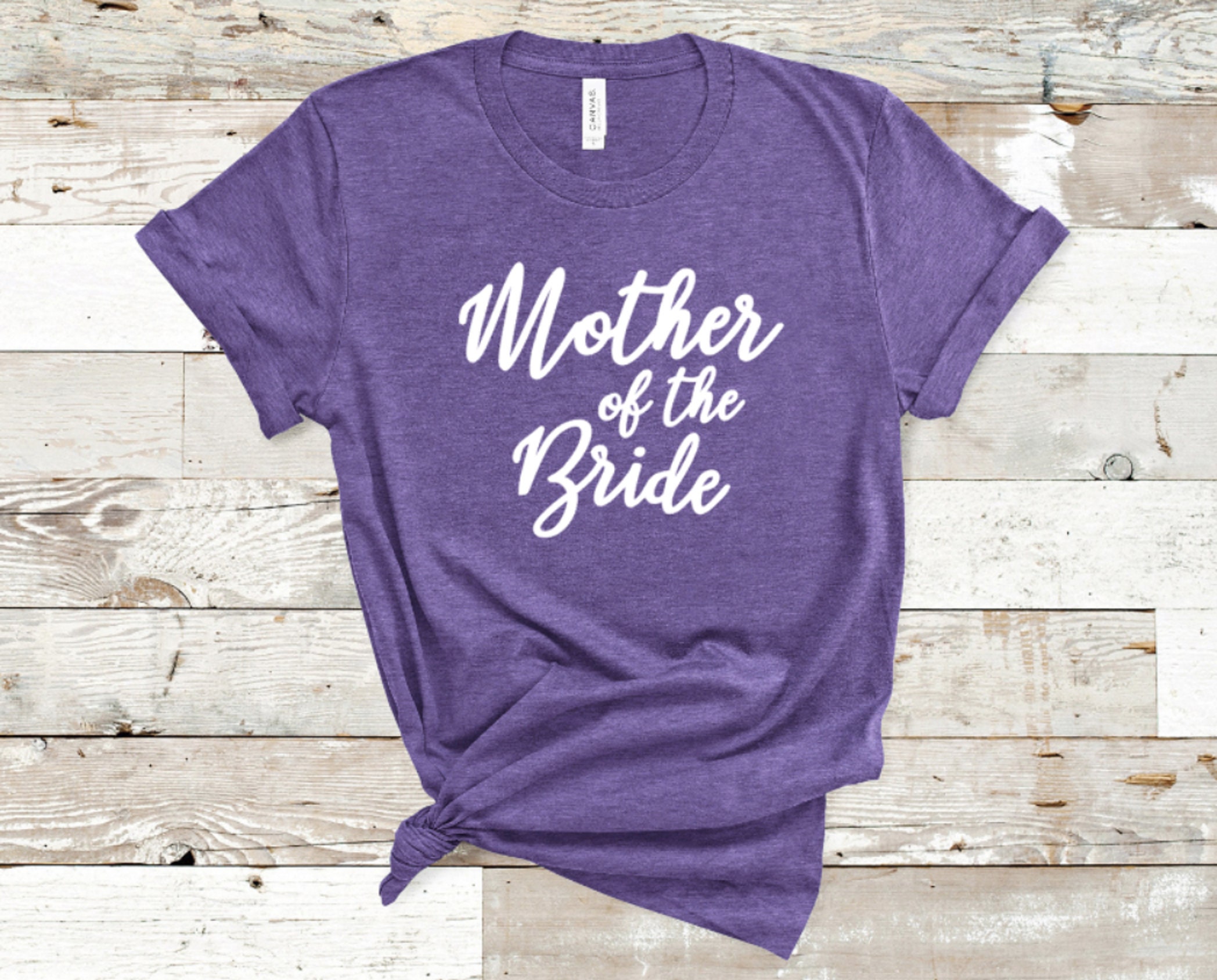 Bridal Party Tees in Dark Purple | Etsy